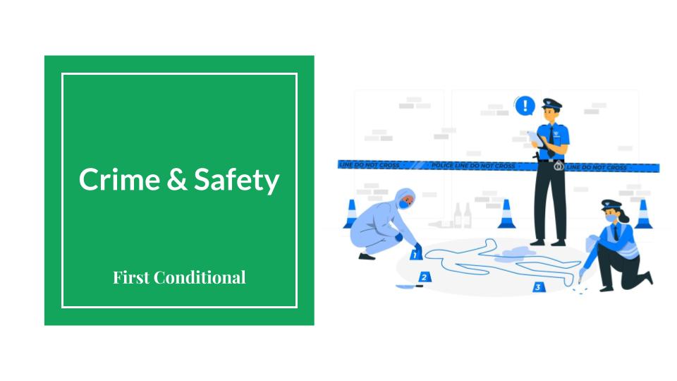 Crime ESL Lesson Plan (B1): First Conditional